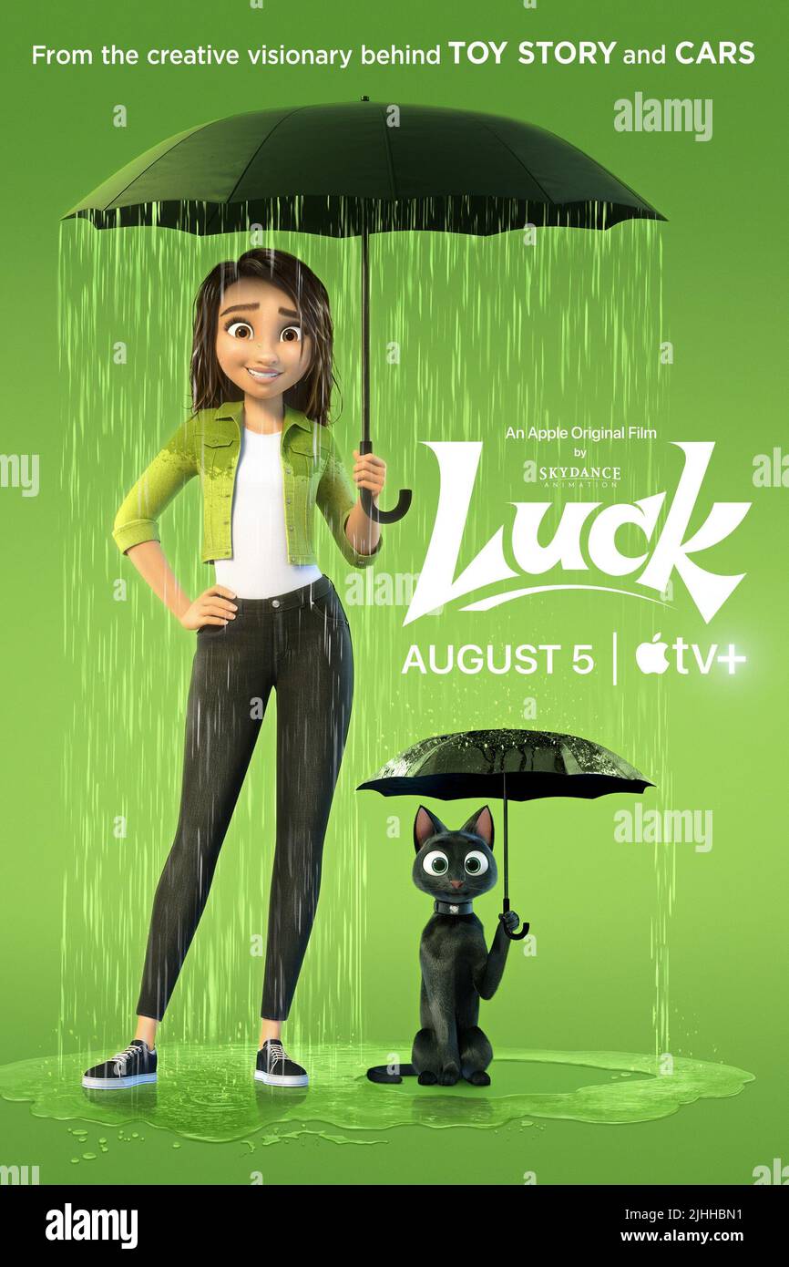 LUCK, US poster, from left: Sam Greenfield (voice: Eva Noblezada), Bob ...