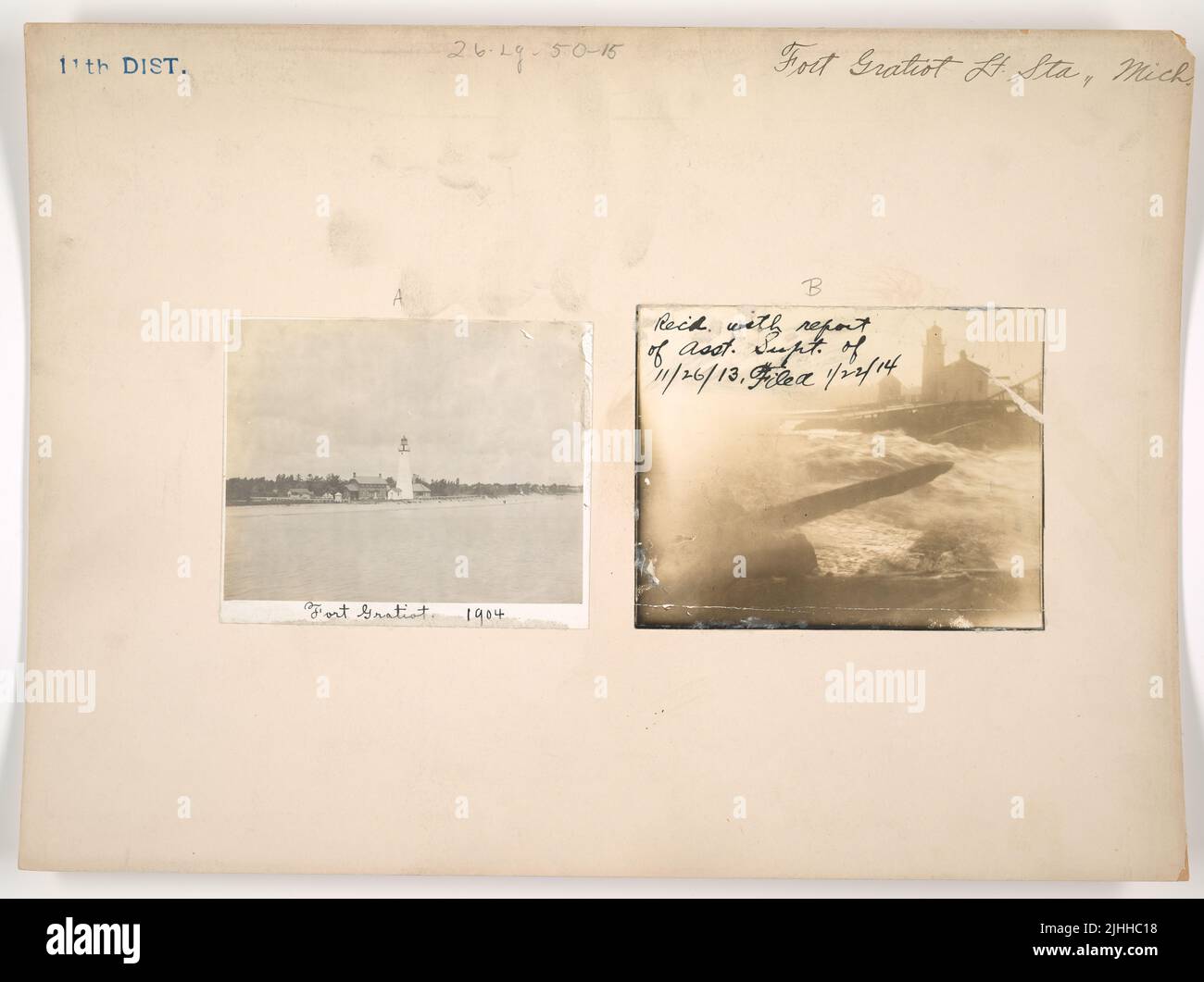 MI - Fort Gratiot. Fort Gratiot Light Station, Michigan. St. Claire ...