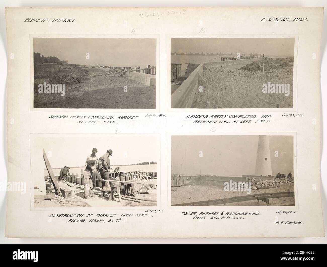 MI - Fort Gratiot. Fort Gratiot, Michigan. Grading partly completed ...