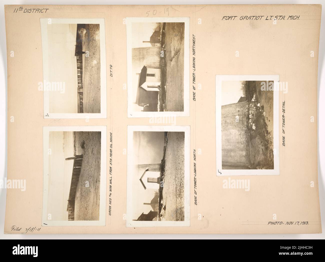 MI - Fort Gratiot. Fort Gratiot Light Station, Michigan. Groin #3 and ...