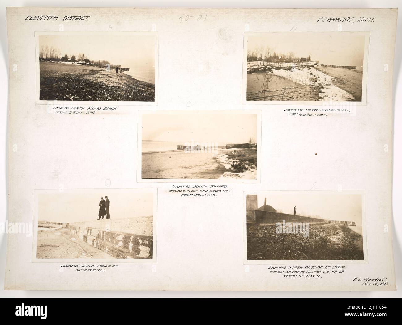 MI - Fort Gratiot. Fort Gratiot, Michigan. Looking North, outside of ...