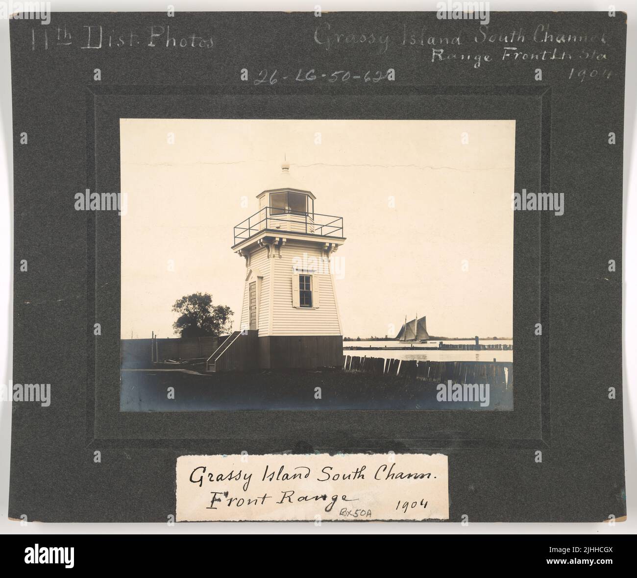 MI - Grassy Island. Grassy Island South Channel Range Front Light ...