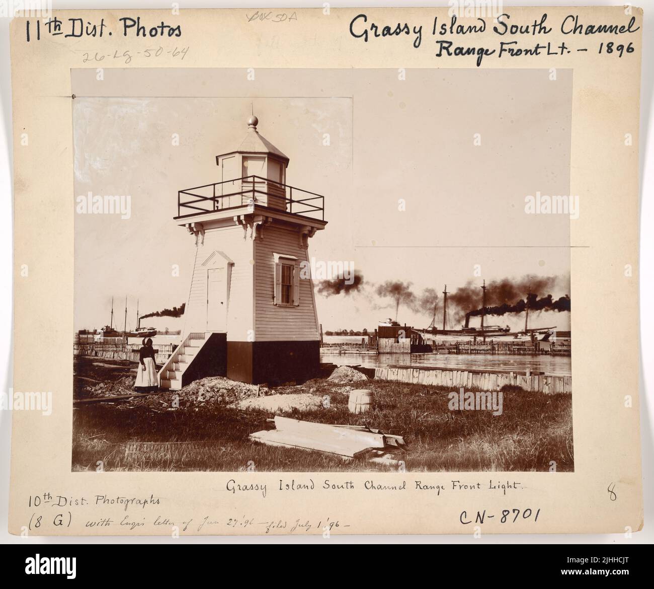 MI - Grassy Island. Grassy Island South Channel Range Front Light ...