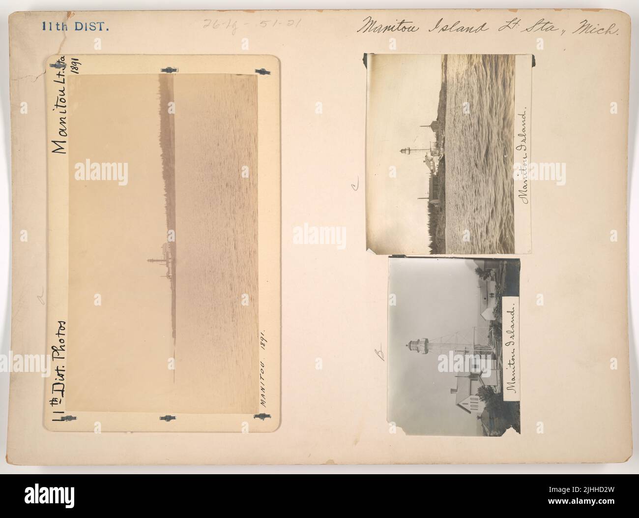 MI - Manitou Island. Manitou Island Light Station, Michigan Stock Photo ...