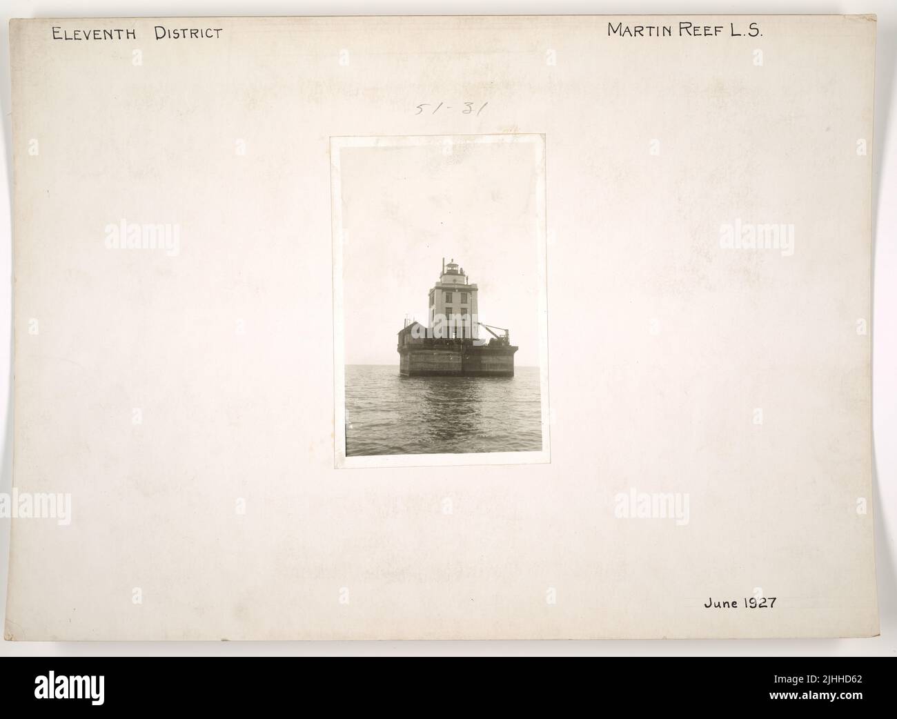 MI - Martin Reef. Martin Reef Light Station, Michigan Stock Photo - Alamy