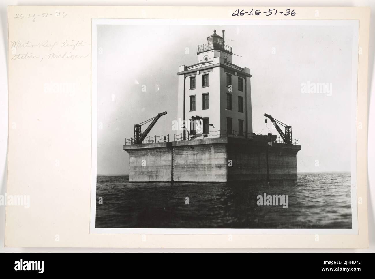 MI - Martin Reef. Martin Reef Light Station, Michigan Stock Photo - Alamy