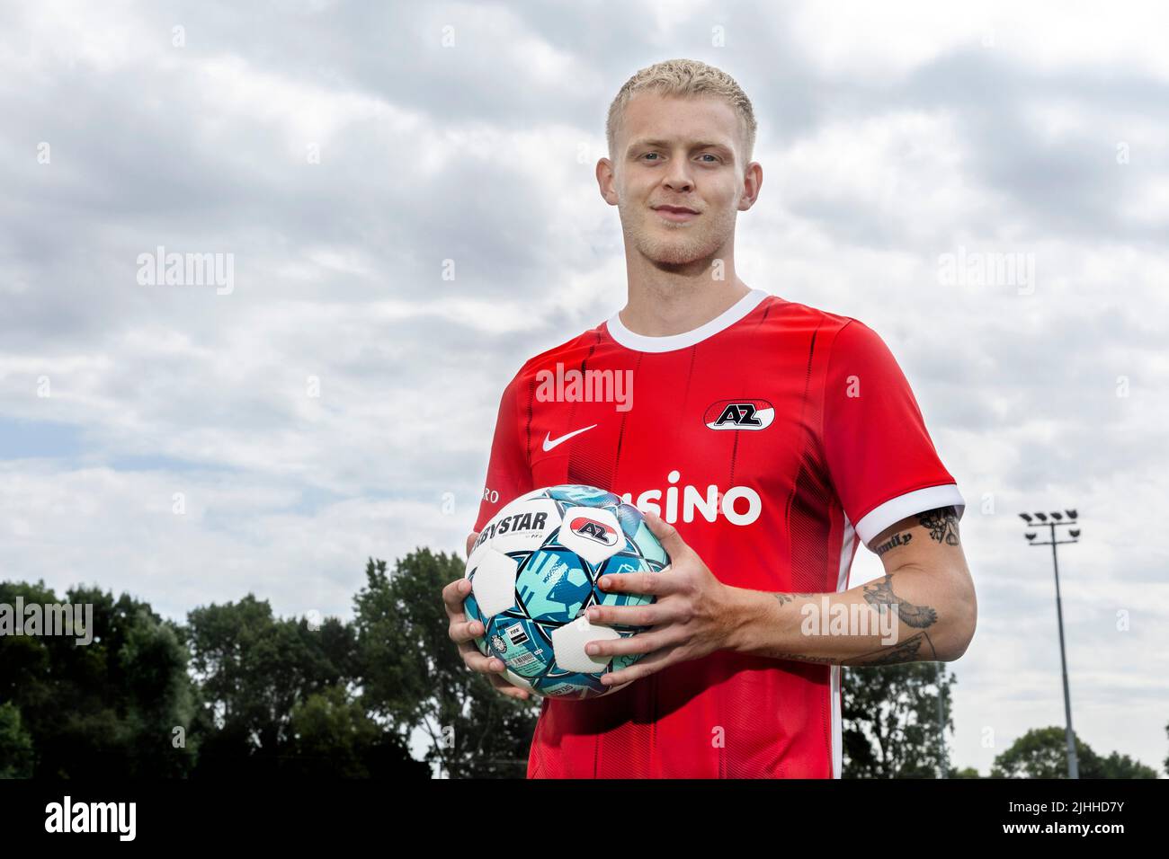 ALKMAAR, NETHERLANDS - JULY 14: Jens Odgaard AZ poses during the annual ...