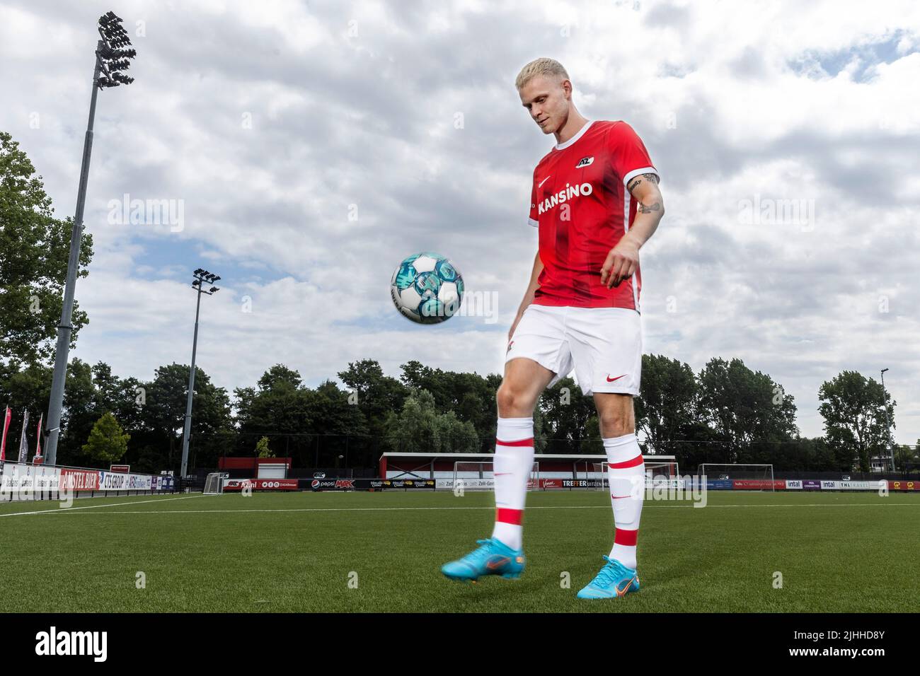 ALKMAAR, NETHERLANDS - JULY 14: Jens Odgaard AZ poses during the annual ...