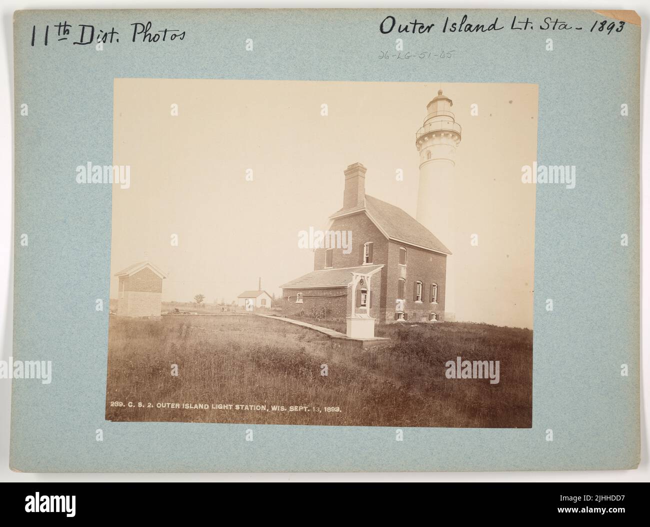 WI - Outer Island. Outer Island Light Station, Wisconsin Stock Photo ...