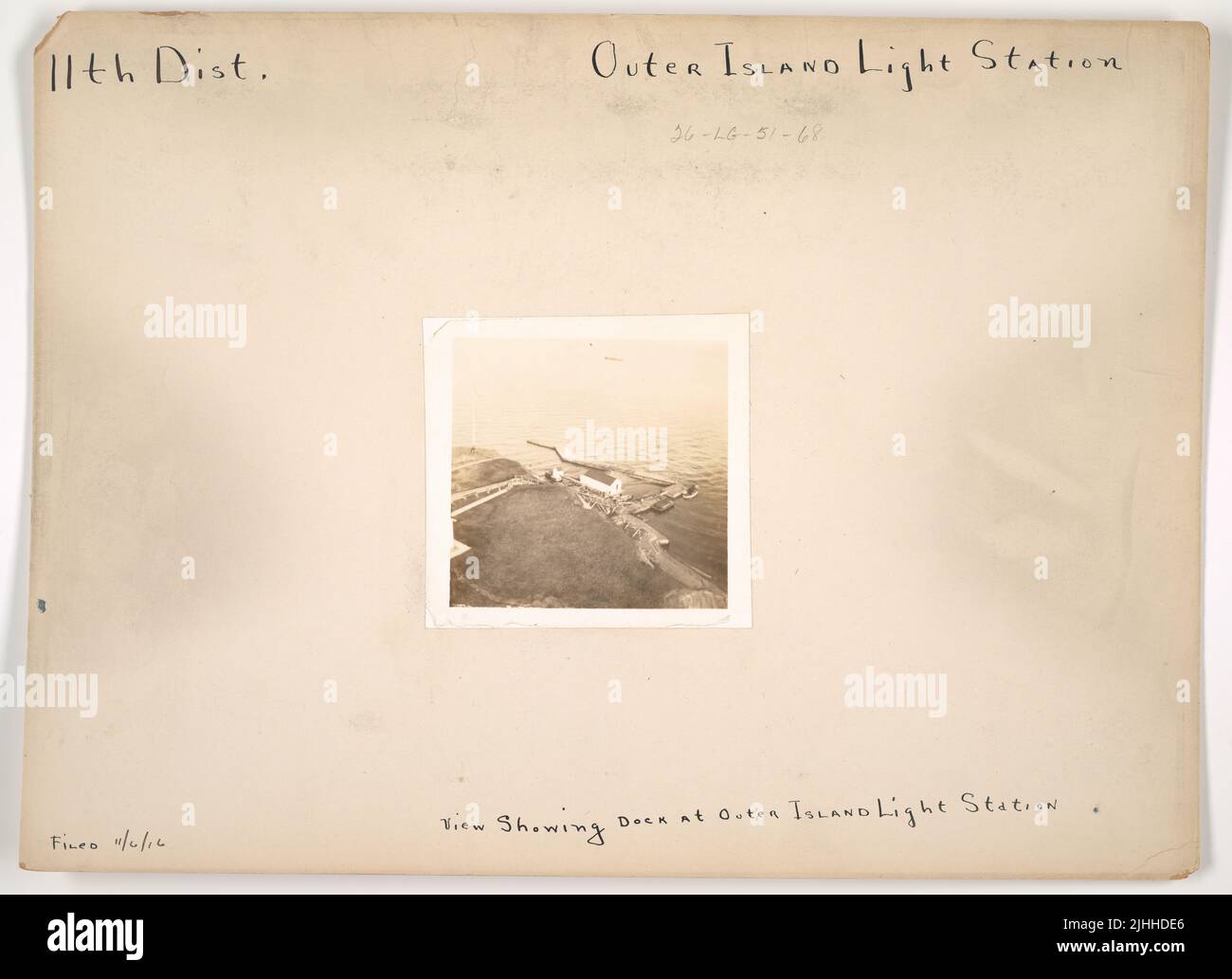 WI - Outer Island. Outer Island Light Station, Wisconsin. View showing ...