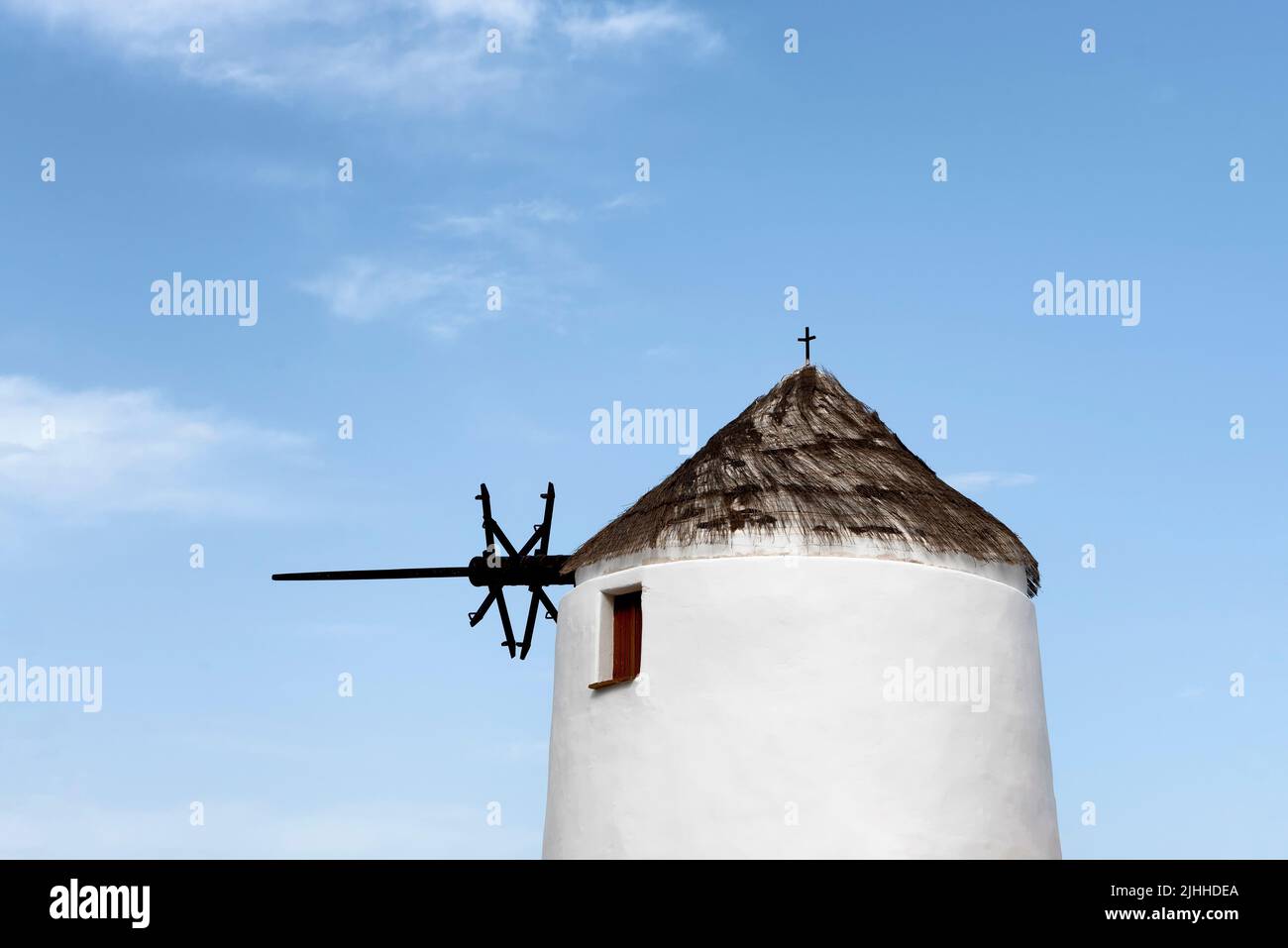 Old windmill with cross on top Stock Photo - Alamy