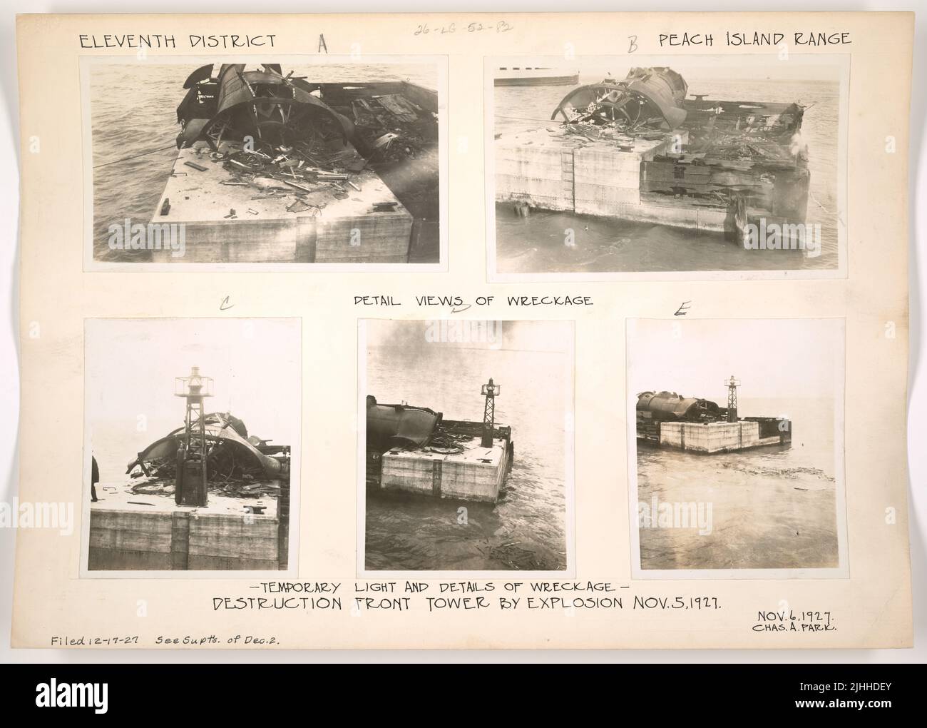 MI - Peach Island Range. Peach Island Range, Michigan. Temporary light ...