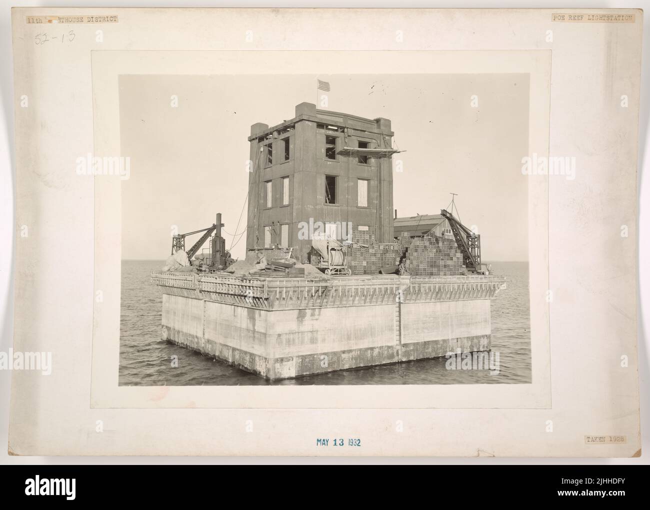 MI - Poe Reef. Poe Reef Light Station, Michigan Stock Photo - Alamy