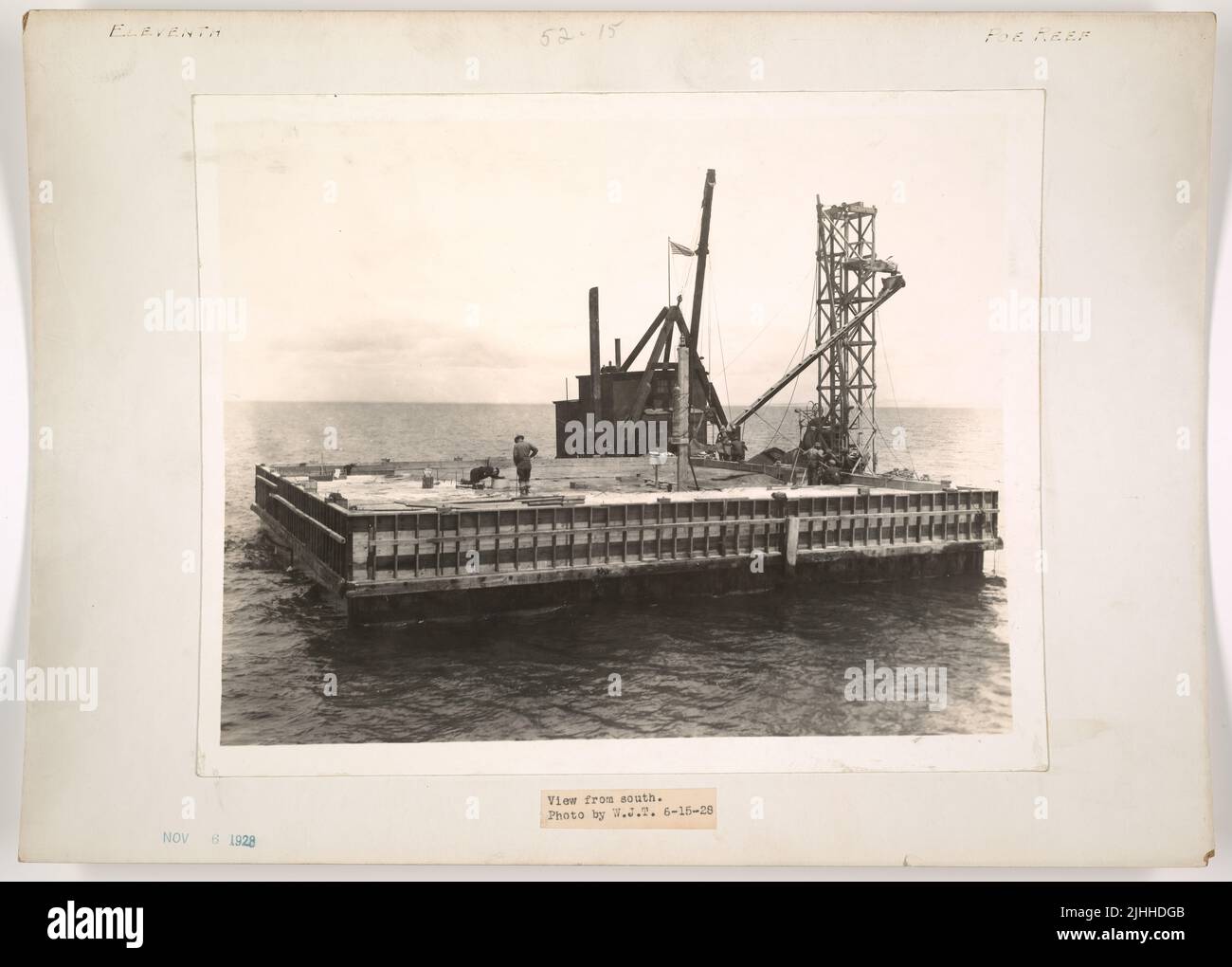 MI - Poe Reef. Poe Reef Light Station, Michigan. View from south Stock ...