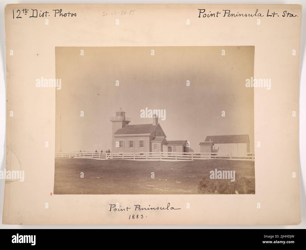 MI - Point Peninsula. Point Peninsula Light Station, Michigan Stock ...