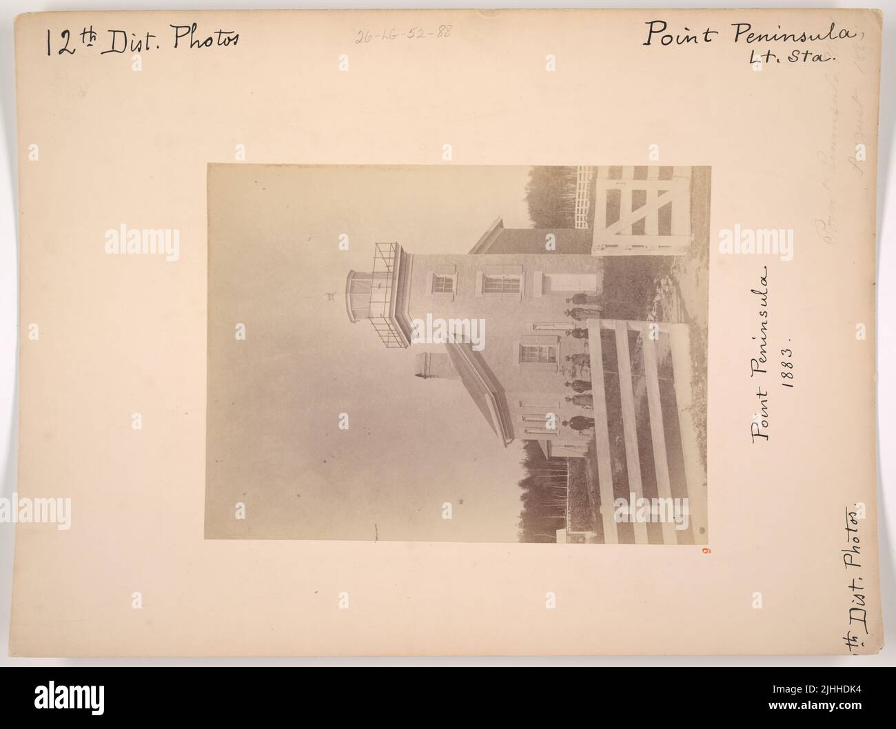 MI - Point Peninsula. Point Peninsula Light Station, Michigan Stock ...