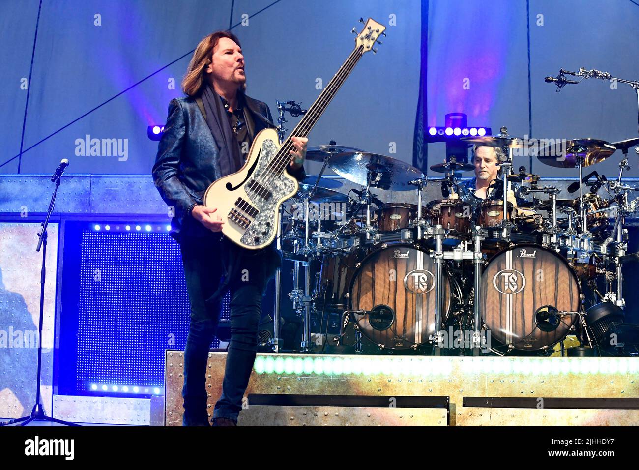 July 16, 2022, Irvine, CA, US: Ricky Phillips Bass for Styx LIVE ...