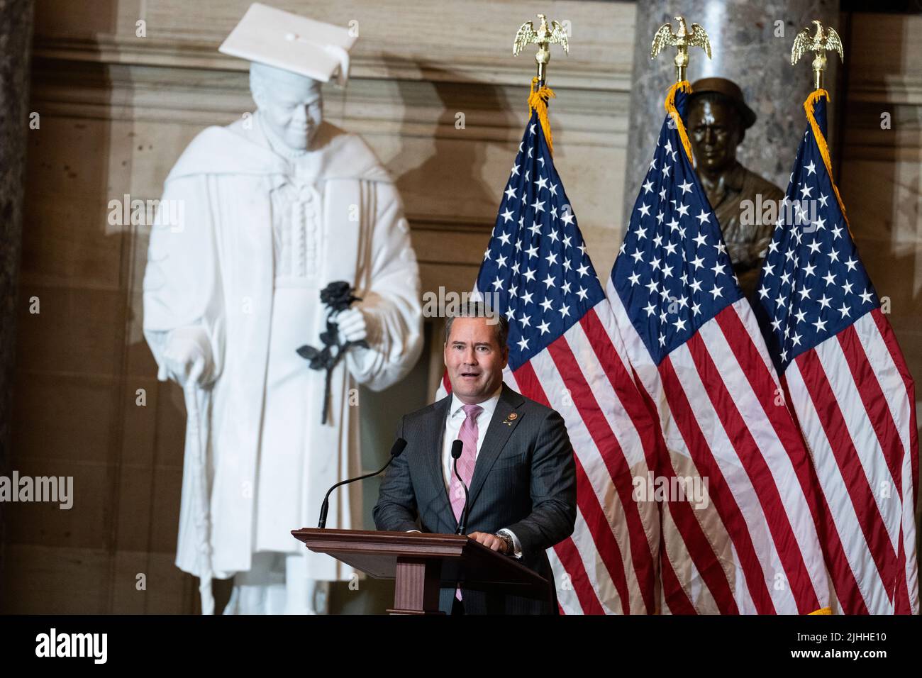 UNITED STATES - JULY 13: Rep. Michael Waltz, R-Fla., speaks during a ...