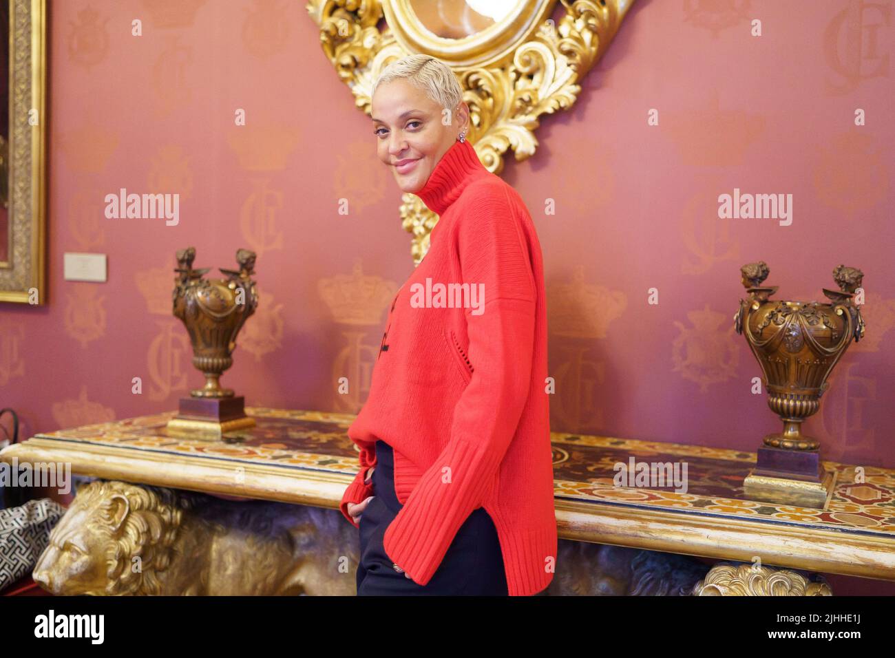 Marisa (Marisa dos Reis Nunes) poses during the portrait session at the ...