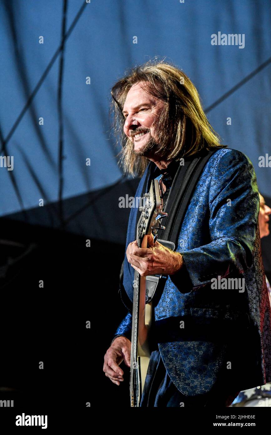 July 16, 2022, Irvine, CA, US: Ricky Phillips Bass for Styx LIVE ...