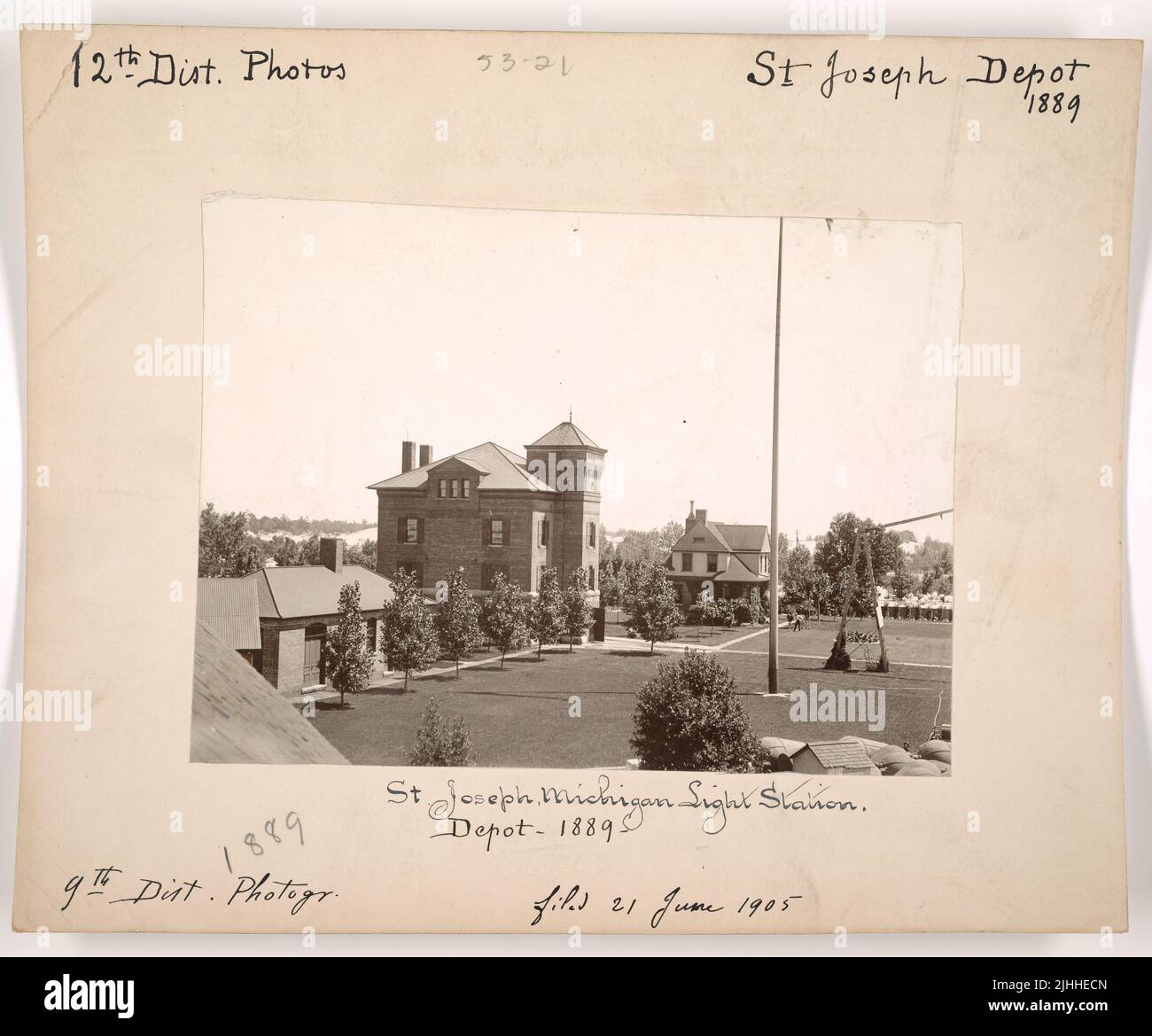 MI - St. Joseph. St. Joseph Light Station, Michigan. St. Joseph Depot ...