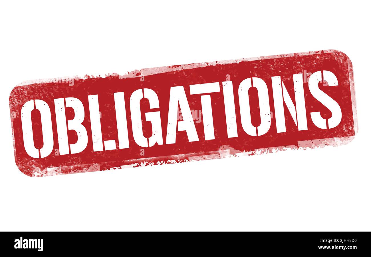 Obligation vector vectors hi-res stock photography and images - Alamy