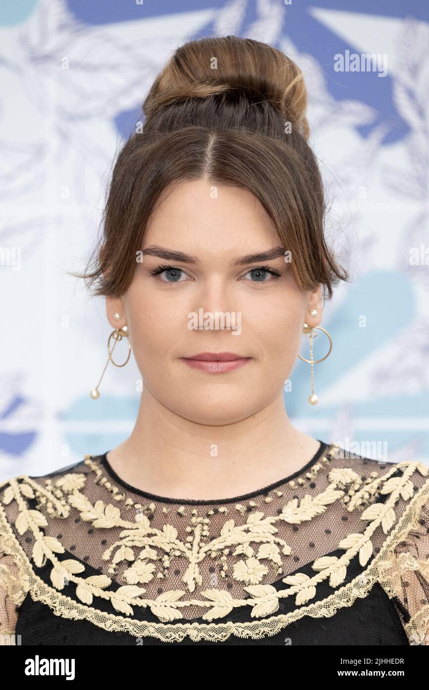 Camille Gottlieb attends the Monaco Red Cross Ball Gala, on July 18 ...