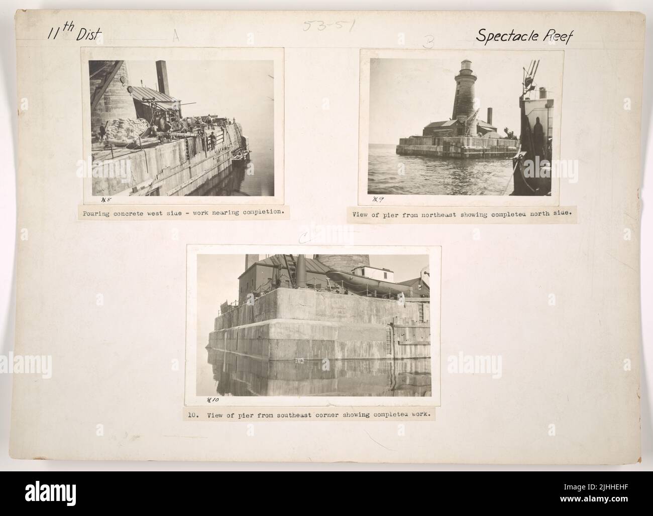 MI - Spectacle Reef. Spectacle Reef Light Station, Michigan. View of ...