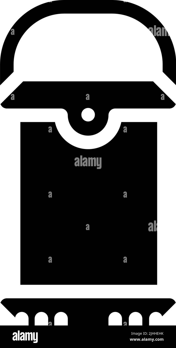 Fire sensor black glyph Black and White Stock Photos & Images - Alamy