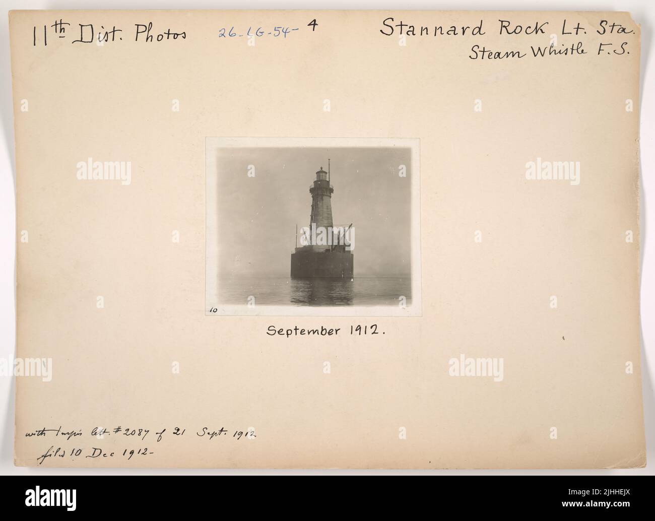 MI - Stannard Rock. Stannard Rock Light Station, Michigan. Steam ...
