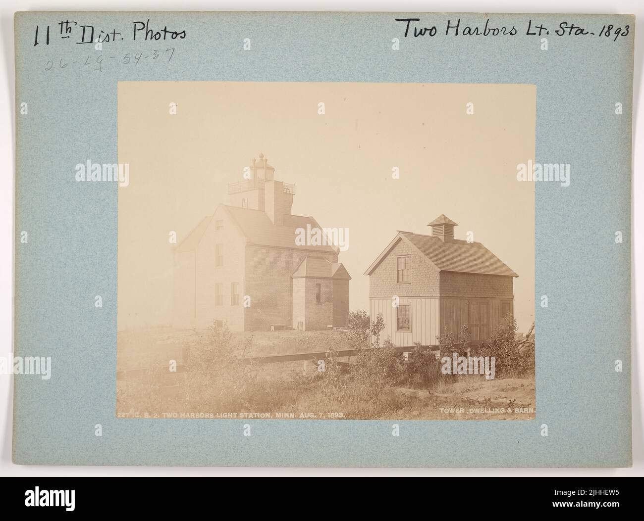 MN - Two Harbors. Two Harbors Light Station, Minnesota. Tower, dwelling ...
