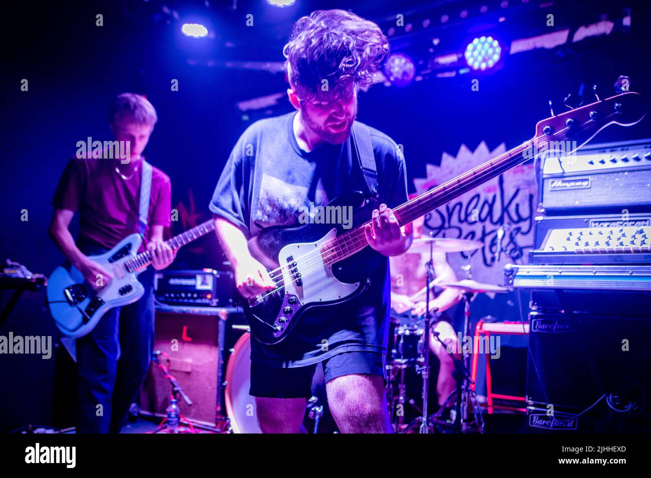 Edinburgh, Scotland. Mon 18 2022. Brighton post-punk band DITZ perform ...