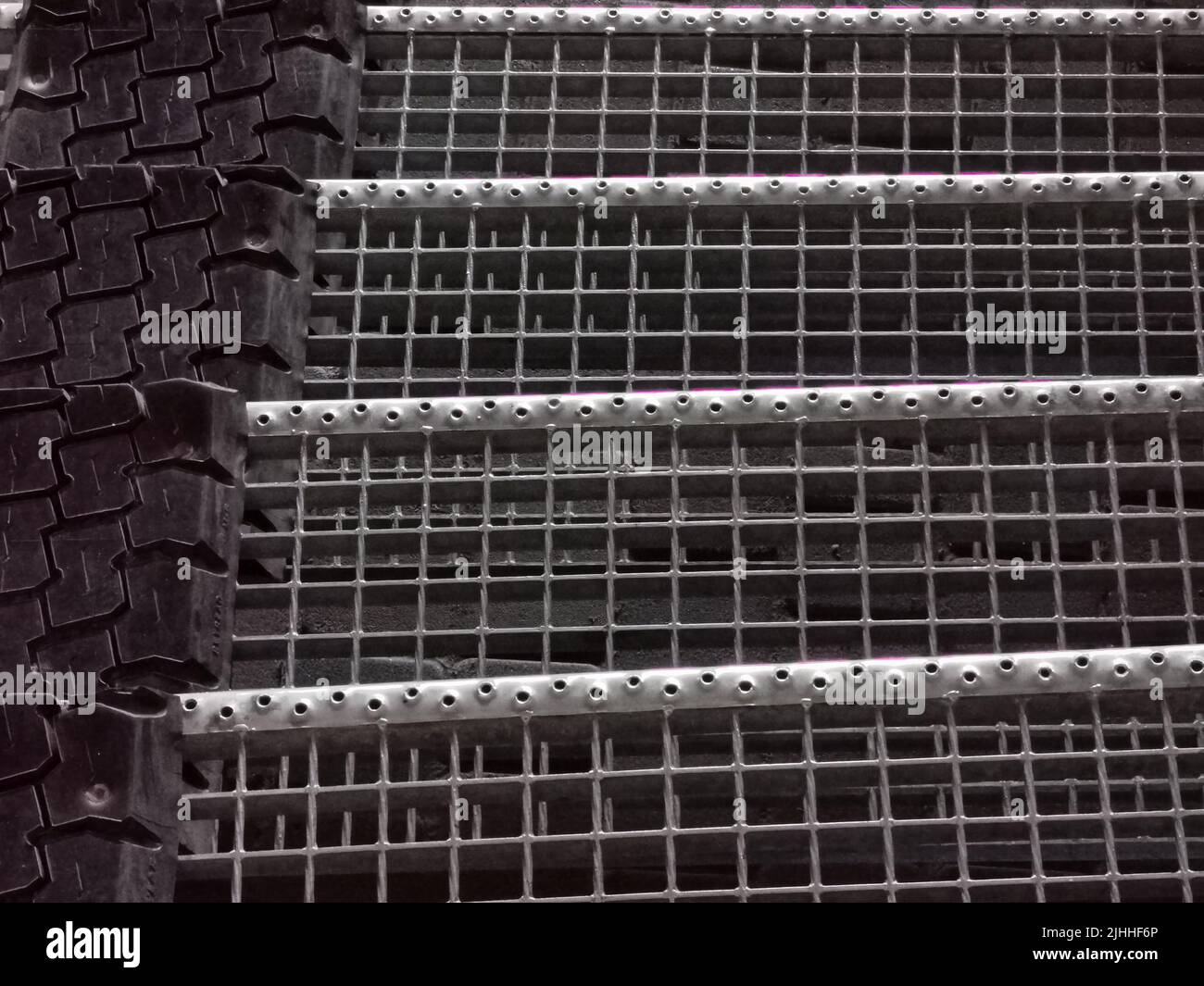 Grid of car. Radiator grille. Metal close-up texture background. Chrome ...