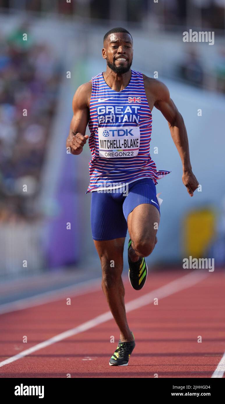 Great Britain's Nathaniel Mitchell-Blake during the Men’s 200m metre ...