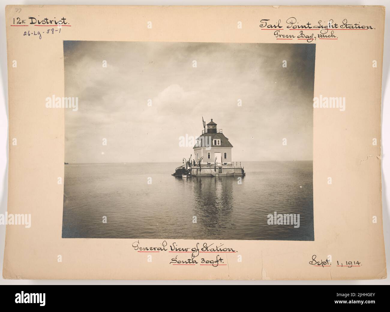 MI - Tail Point. Tail Point Light Station, Green Bay, Michigan. General ...