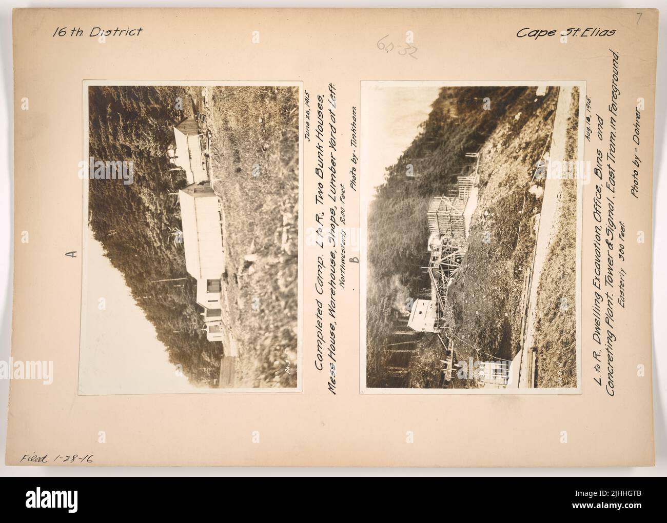 AK - Cape St. Elias. Cape St. Elias Light Station, Alaska. L to R ...