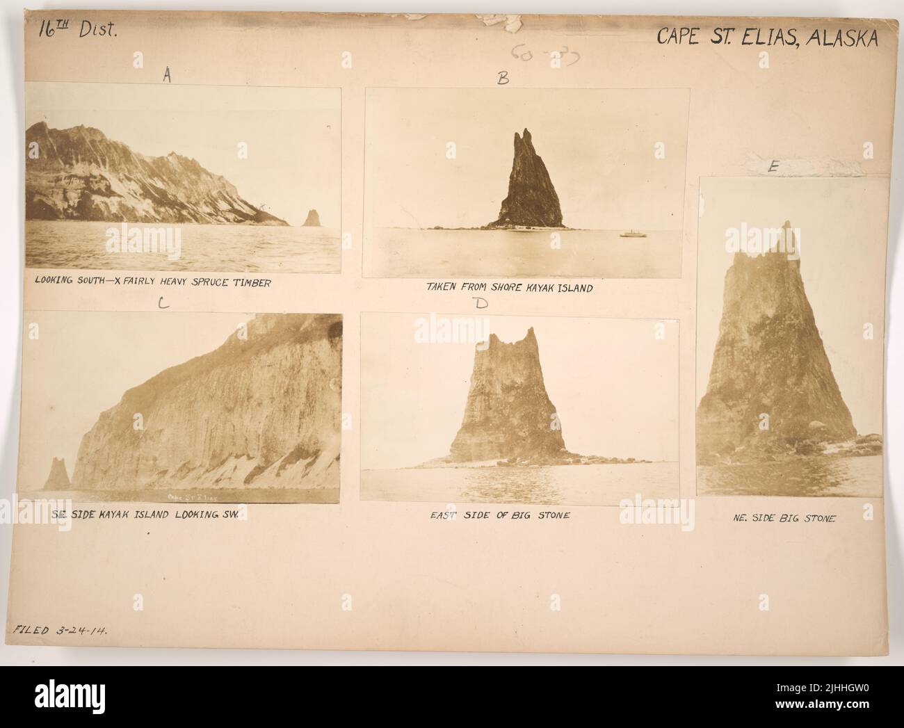 AK - Cape St. Elias. Cape St. Elias Light Station, Alaska. Looking ...