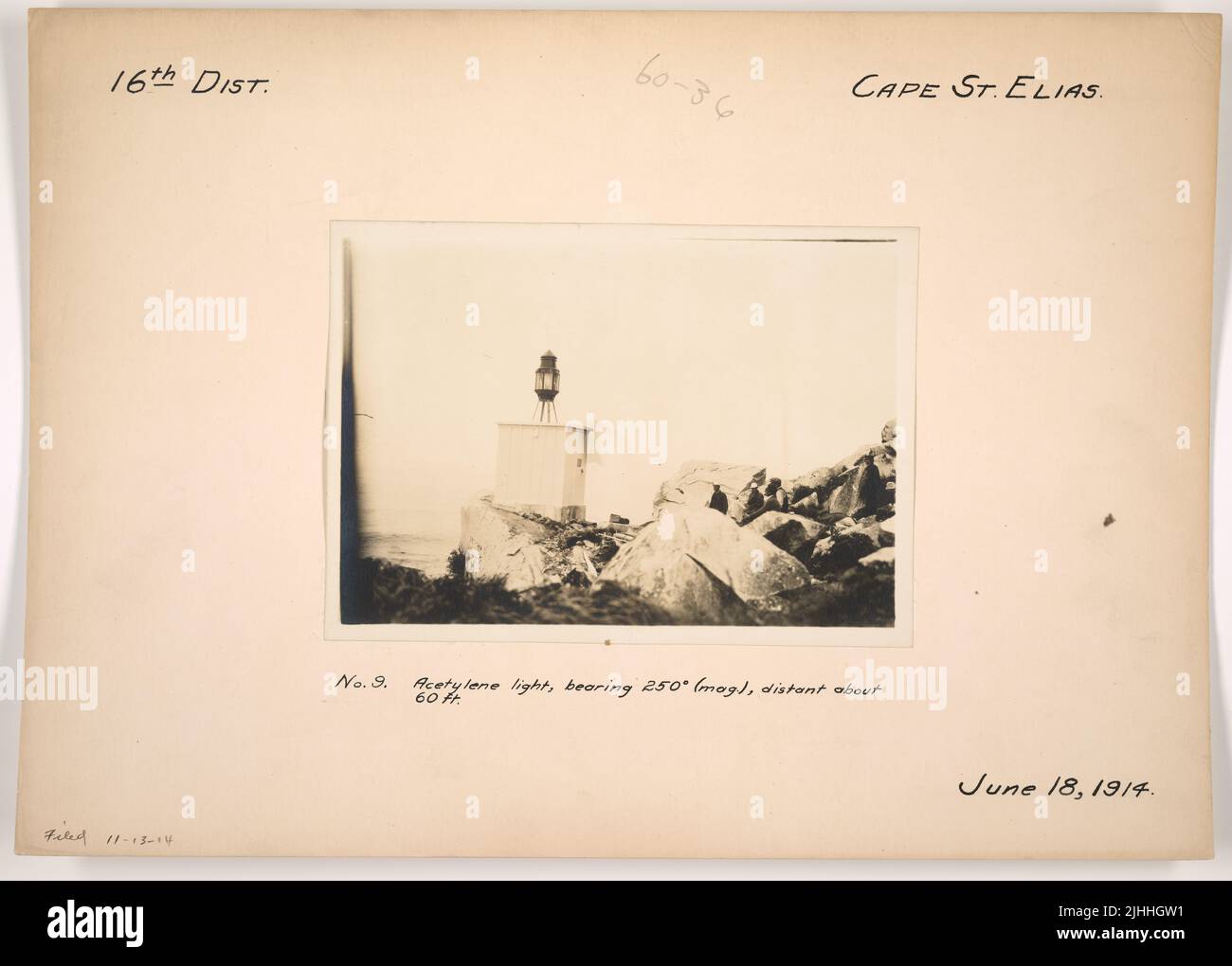 AK - Cape St. Elias. Cape St. Elias Light Station, Alaska. No. 9 ...