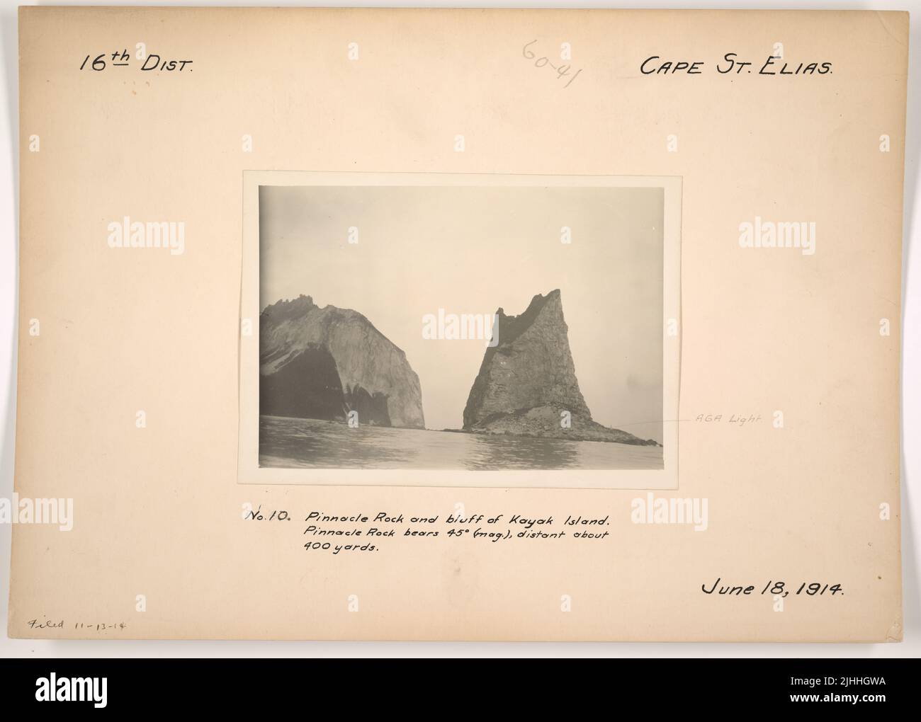 AK - Cape St. Elias. Cape St. Elias Light Station, Alaska. No. 10 ...