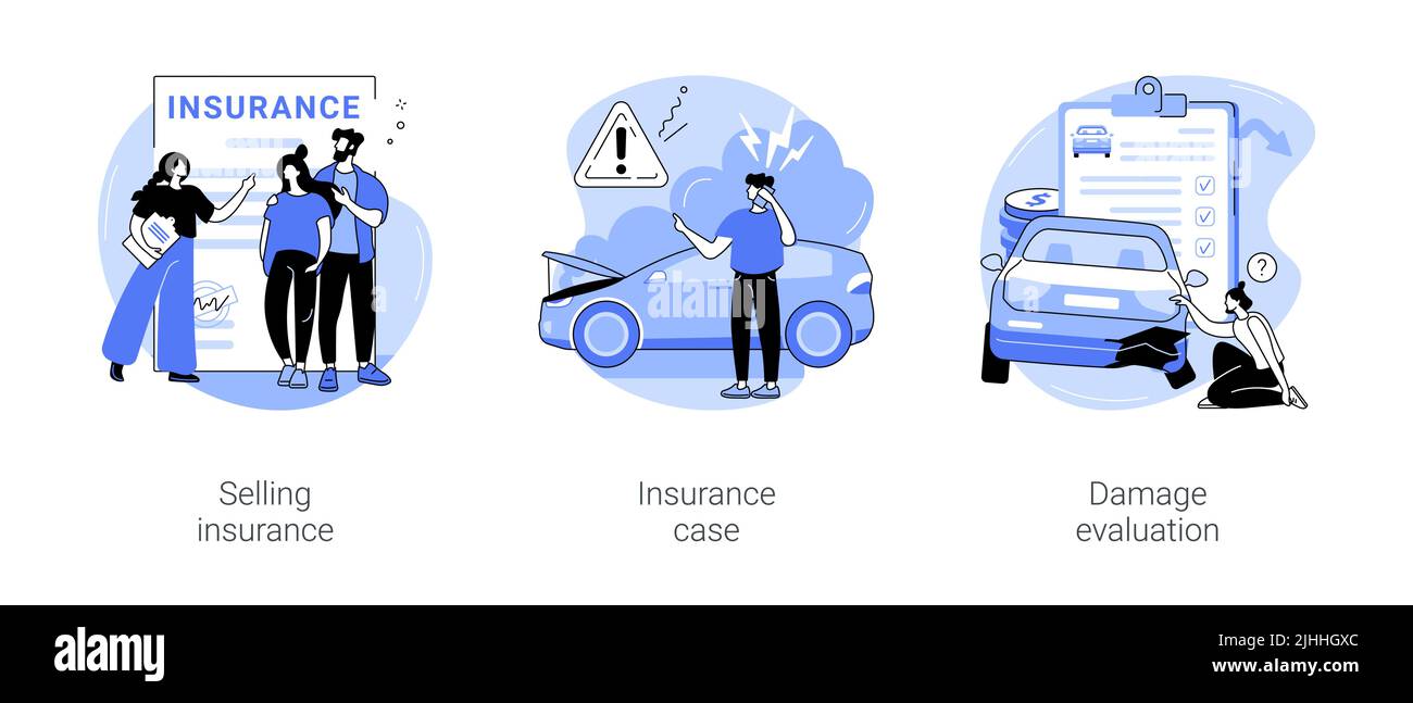 Insurance company isolated cartoon vector illustrations se Stock Vector ...
