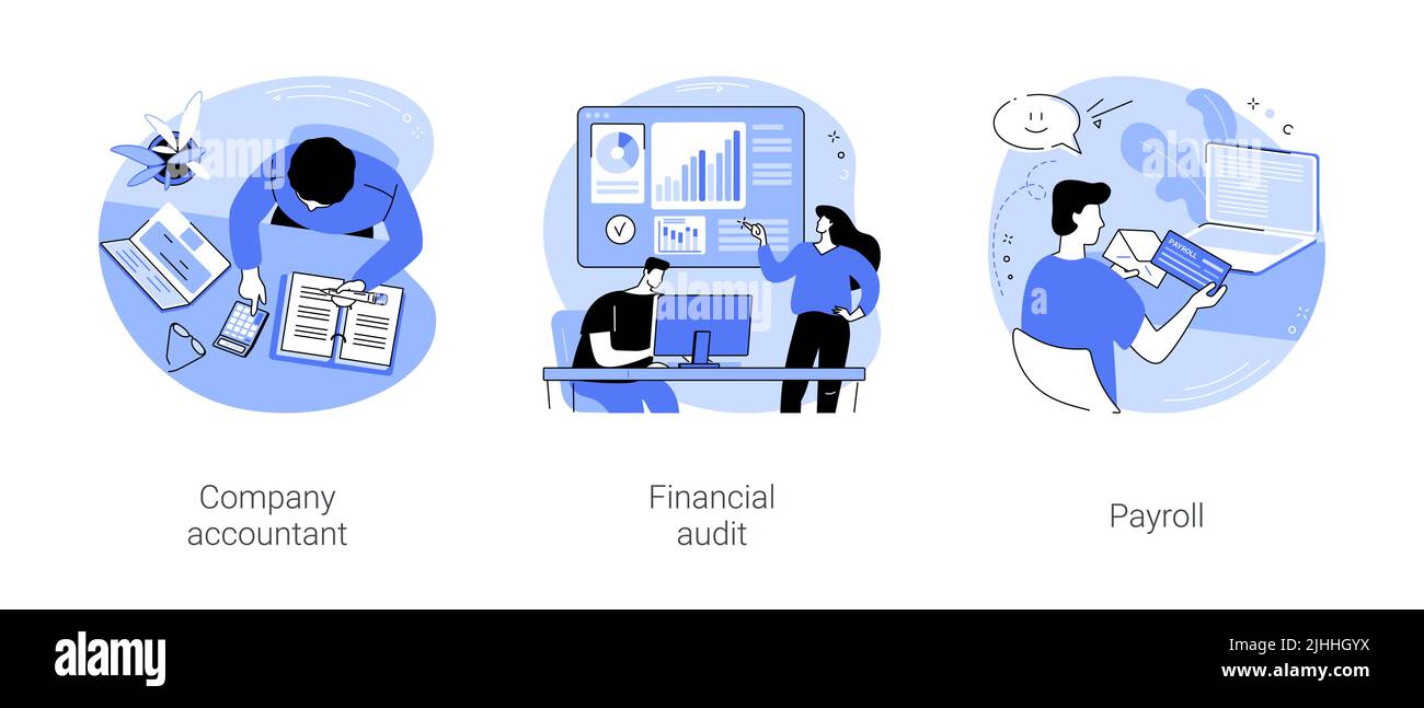 Company accountancy isolated cartoon vector illustrations se Stock ...