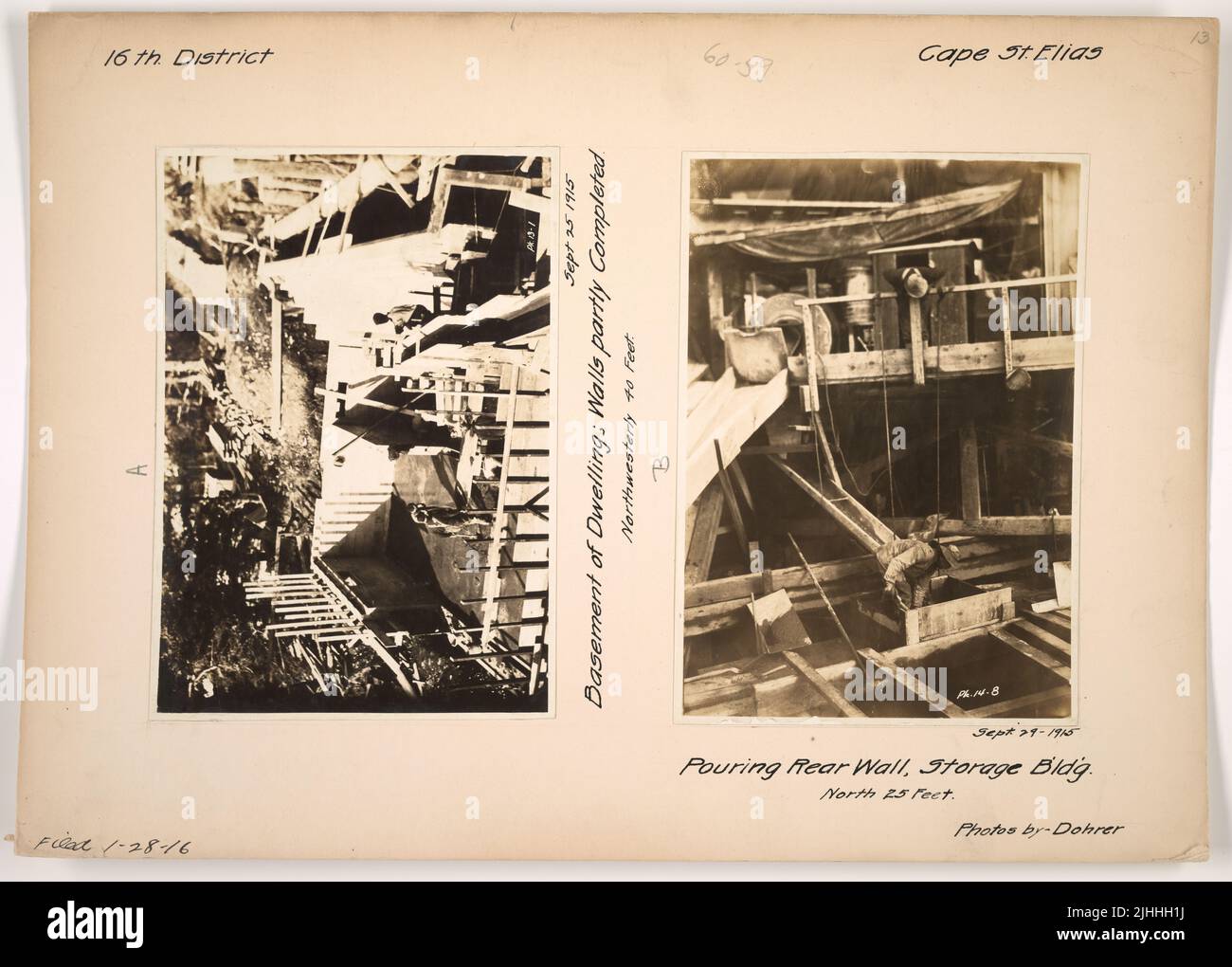 AK - Cape St. Elias. Cape St. Elias Light Station, Alaska. Basement of ...