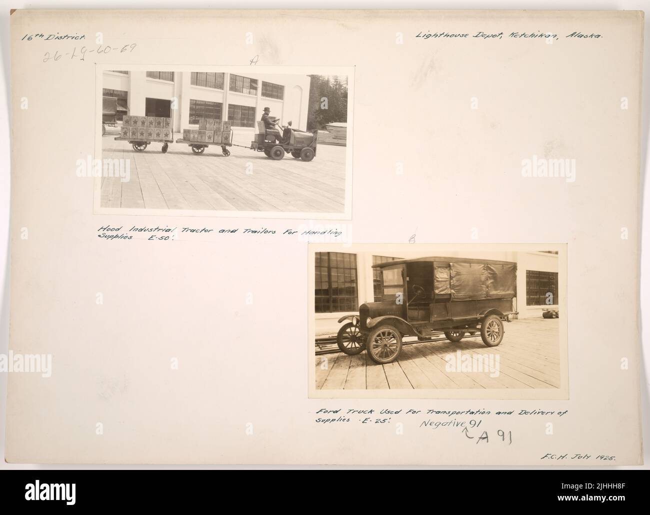AK - Ketchikan. Ketchikan Lighthouse Depot, Alaska. Ford truck used for ...