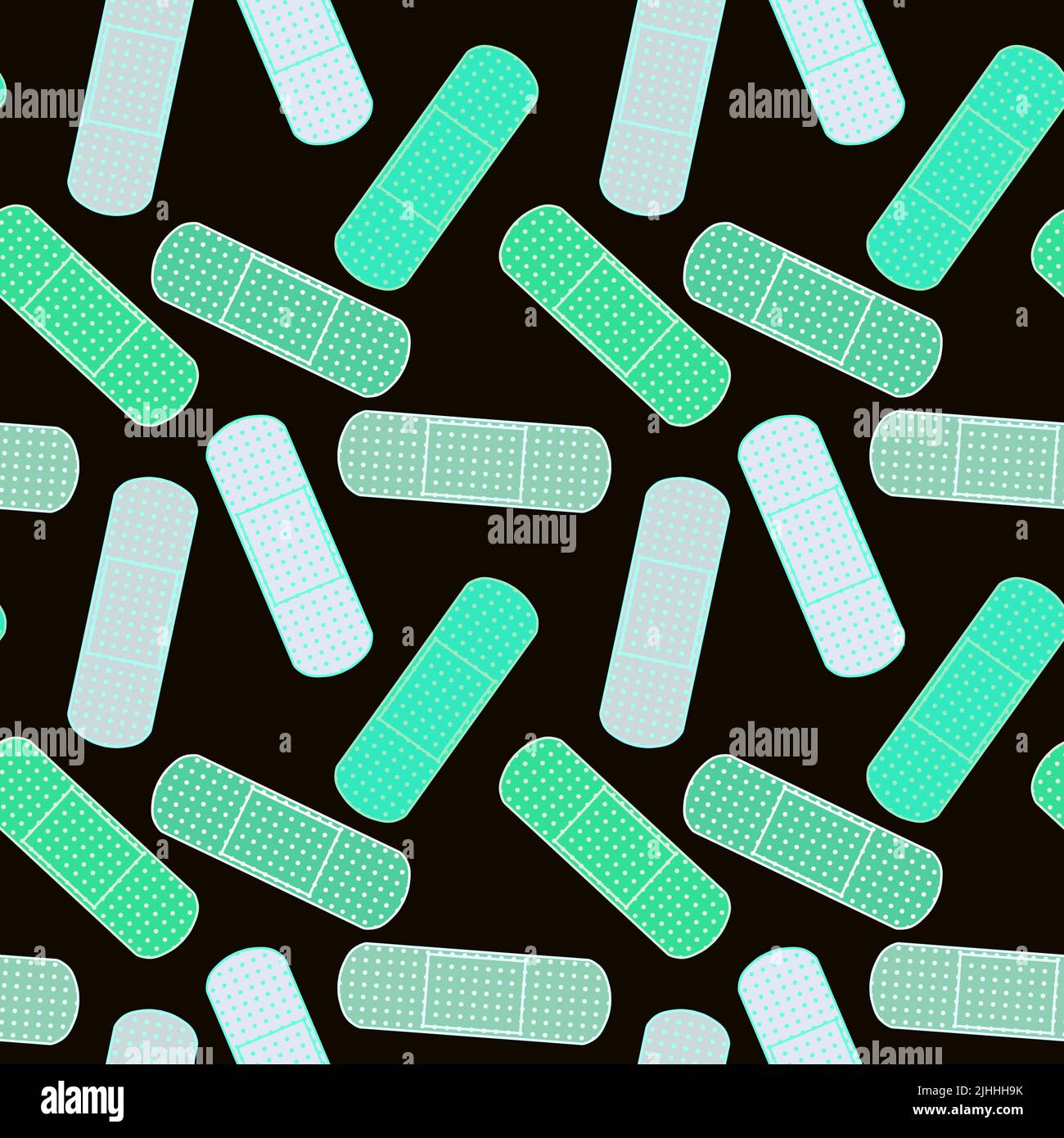 Medicine plaster seamless cartoon patch pattern for clothes print and ...