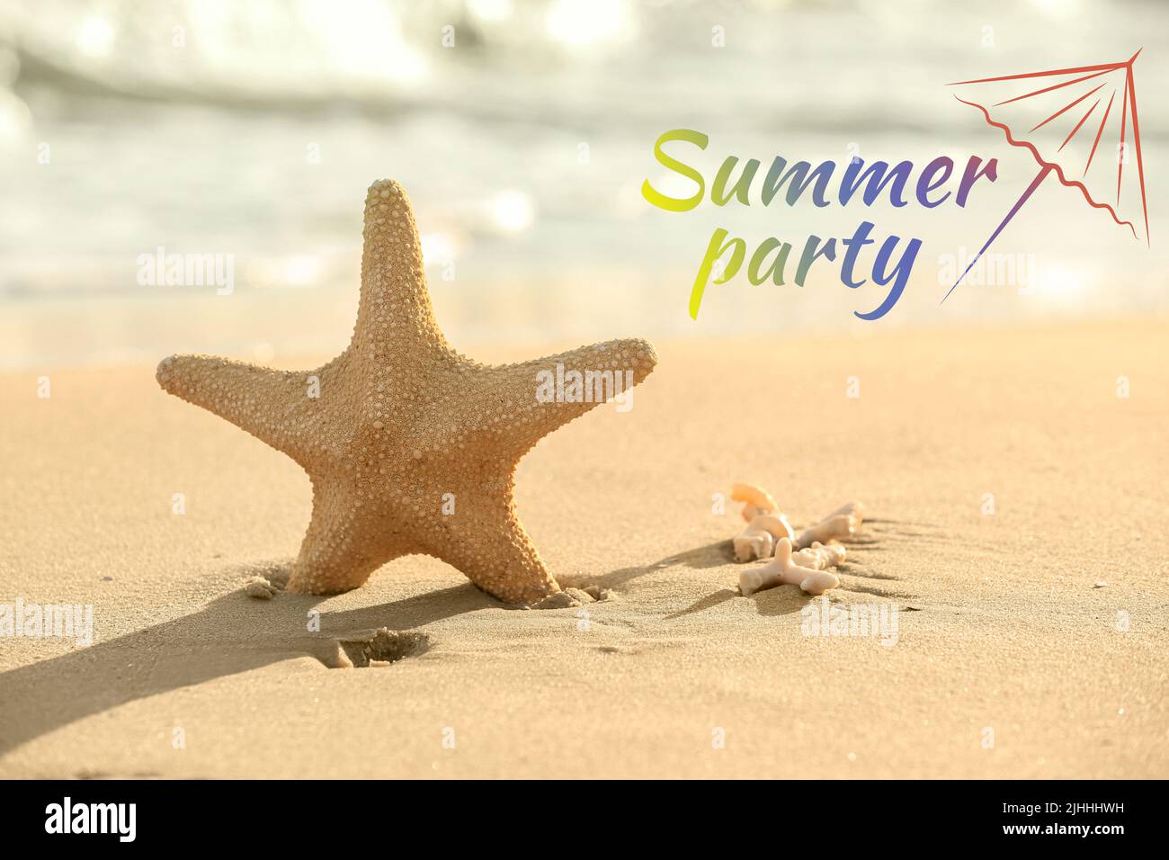 Advertisement banner summer party hi-res stock photography and images ...