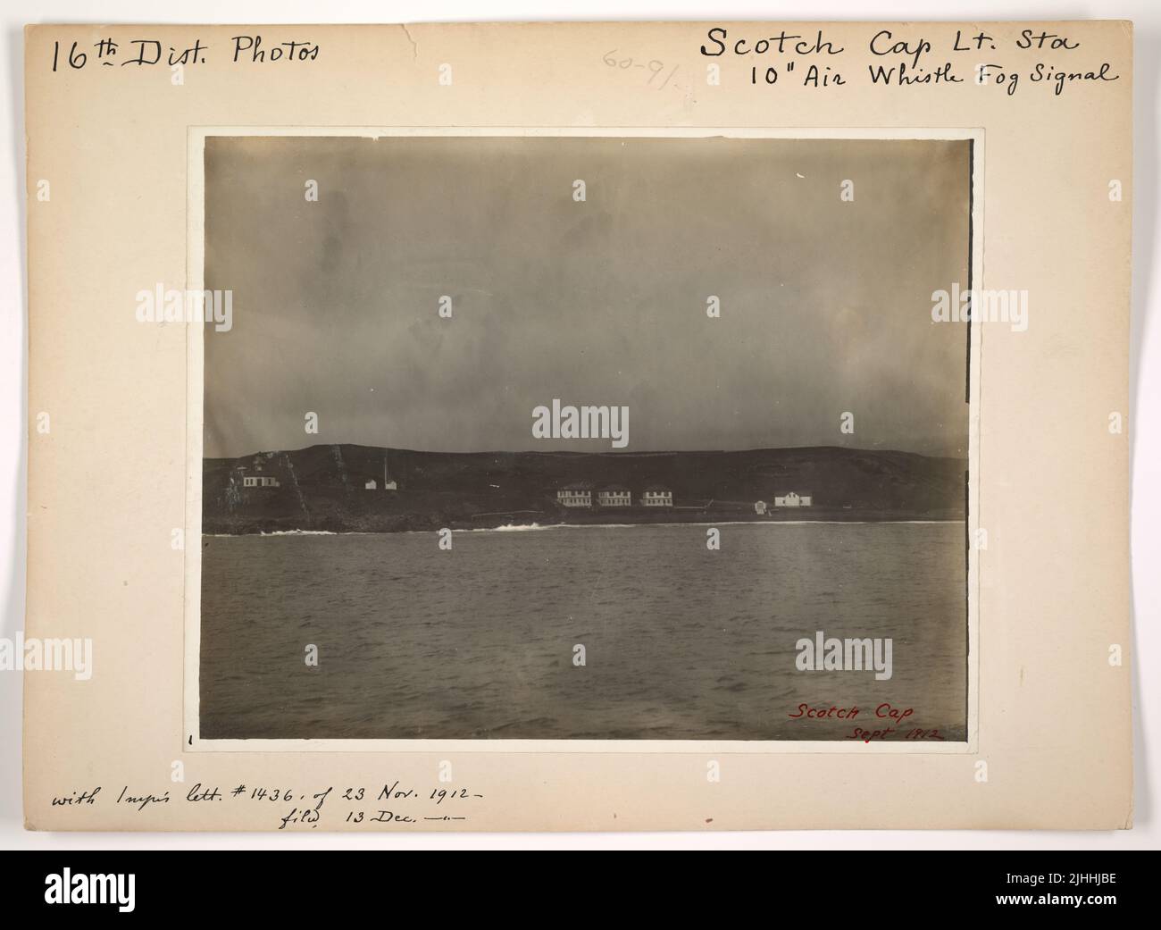 AK - Scotch Cap. Scotch Cap Light Station, Alaska. 10" Air Whistle Fog ...