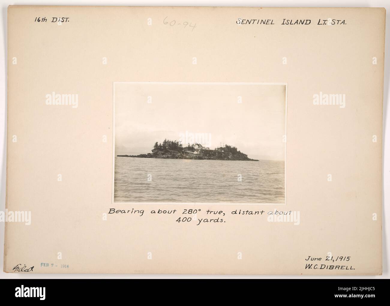 AK - Sentinel Island. Sentinel Island Light Station, Alaska. Bearing ...