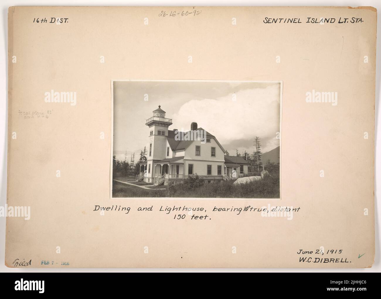 AK - Sentinel Island. Sentinel Island Light Station, Alaska. Dwelling ...