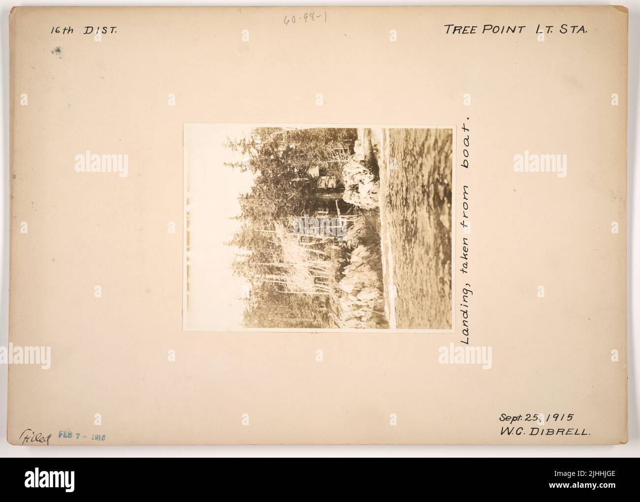 AK - Tree Point. Tree Point Light Station, Alaska. Landing, taken from ...