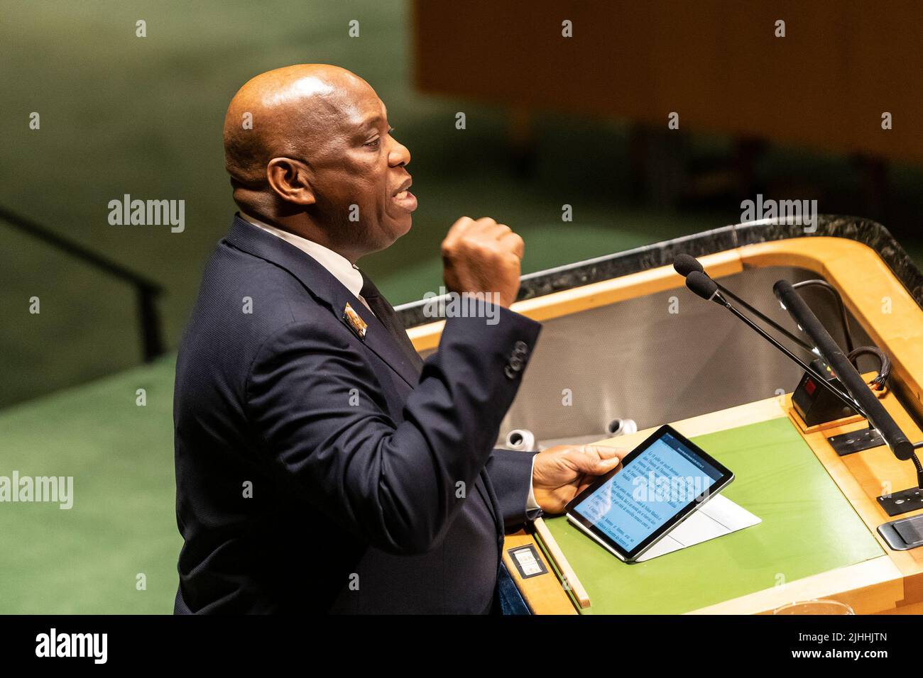 New York, United States. 18th July, 2022. Recipient of Nelson Mandela ...